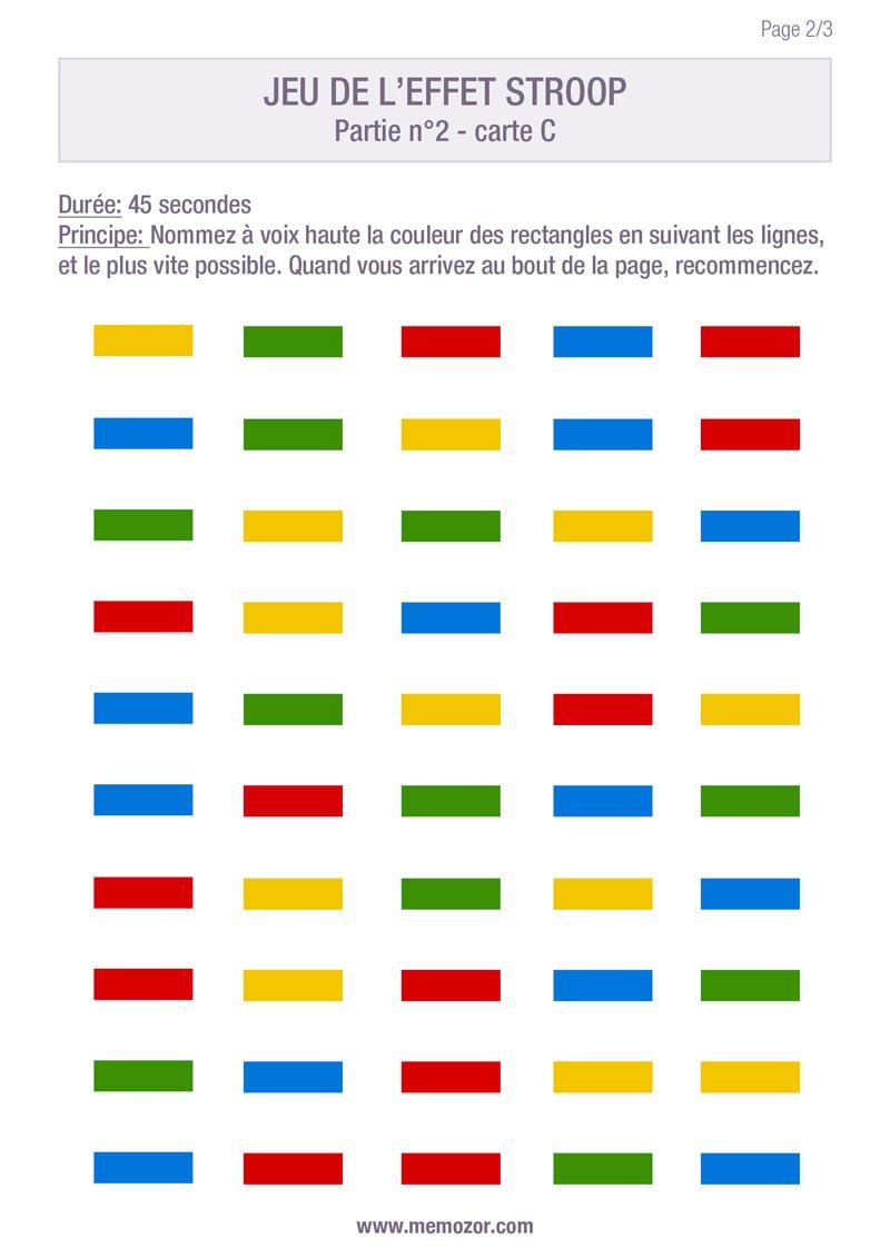 Télécharger gratuitement le Test de Stroop en PDF - modelesdoc.fr